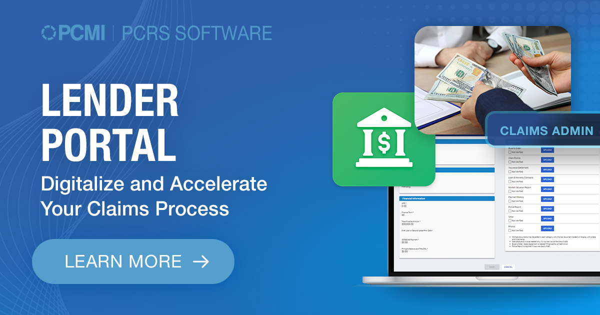 PCRS Lender Portal for GAP: Accelerate your Claims Processes